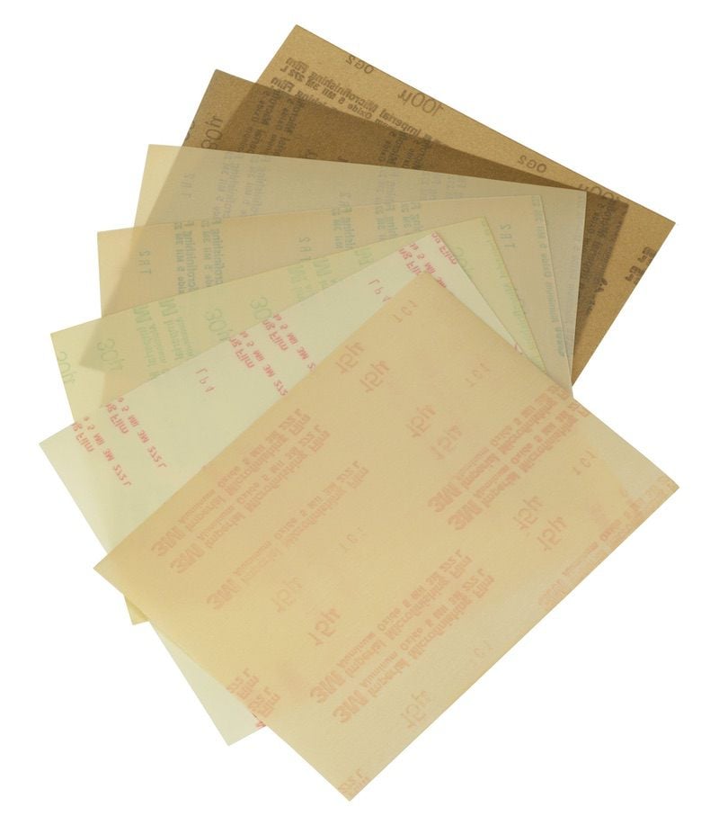 Sheets and Rolls: 3M™ Microfinishing Film Sheet 272L, 600 mm x 600 mm, P80